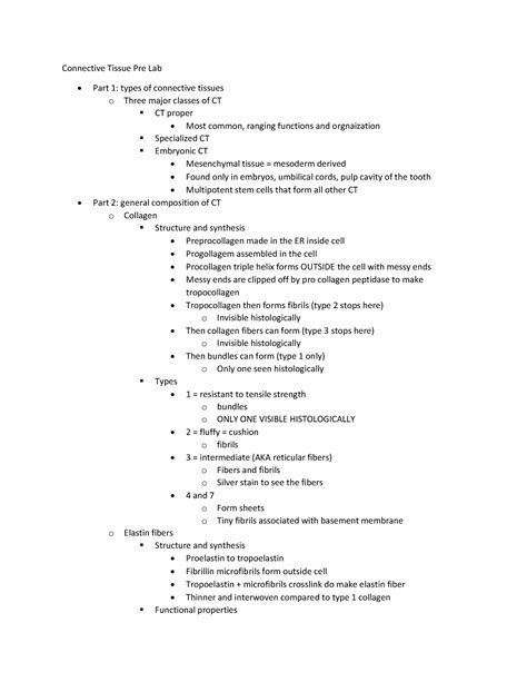 02 Histo Lab 2 Connective Tissue Warning Tt Undefined Function 32 Connective Tissue Pre Lab