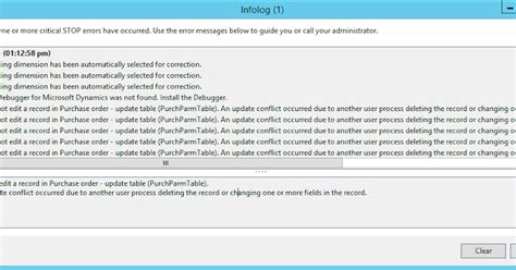 Ax 2012 R3 Cannot Edit A Record In Purchase Order Update Table