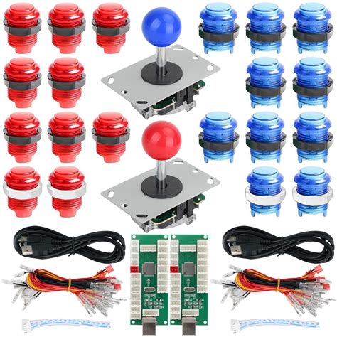 Mad Hornets 3pins Led Arcade Diy 2x Led Encoders 2x Joystick 20x Led