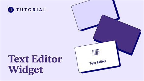how to use the text editor widget in elementor academy