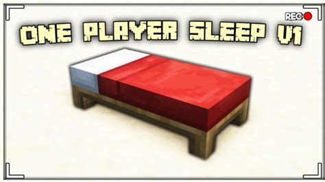 One Player Sleep Minecraft Addon
