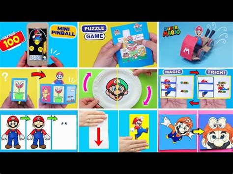 10 Cool Super Mario Paper Crafts Diy Super Mario Game From Paper How