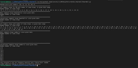 I Wrote A Powerball Frequency Analyzer And Quick Pick Generator Rpython
