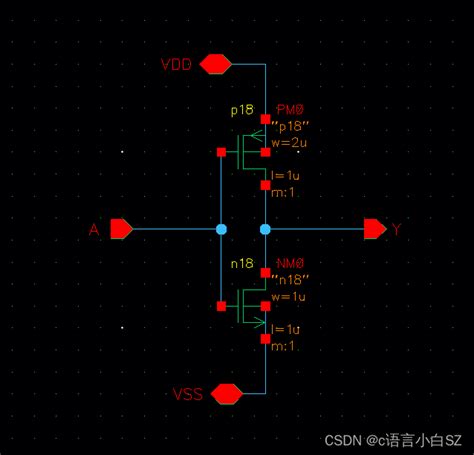 版图之反相器 倒相器版图 Csdn博客