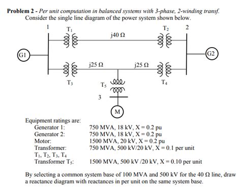 solved problem 2 per unit computation in balanced systems