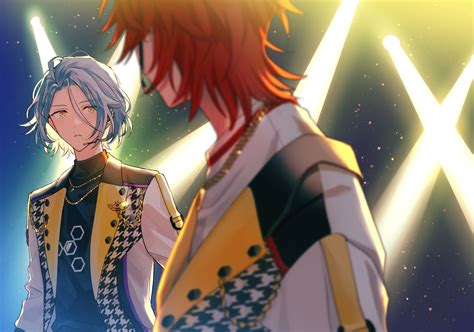 Usagi Kyogijo Amagi Rinne Himeru Ensemble Stars Ensemble Stars Multicolored Background