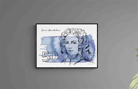 Poster Ivan Gundulić 50 Kuna Art Za Po Doma