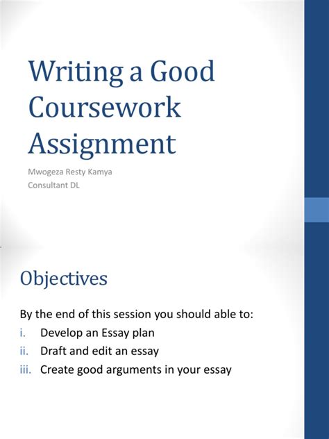 Crafting Effective Coursework Essays Pdf Career And Growth