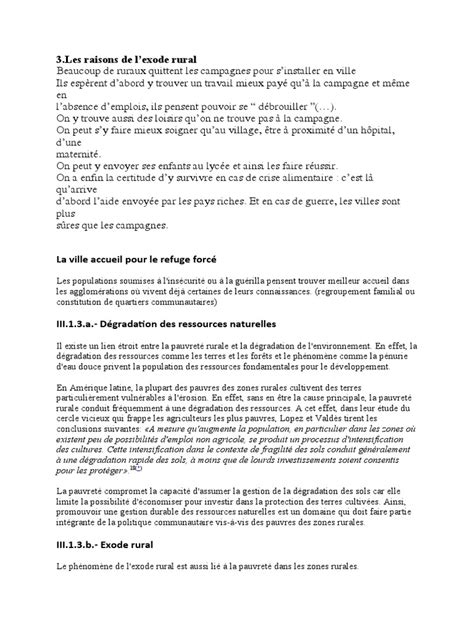 Expose Exode Rural Pdf