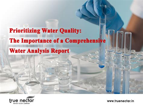 Prioritizing Water Quality First Step Water Analysis Report True
