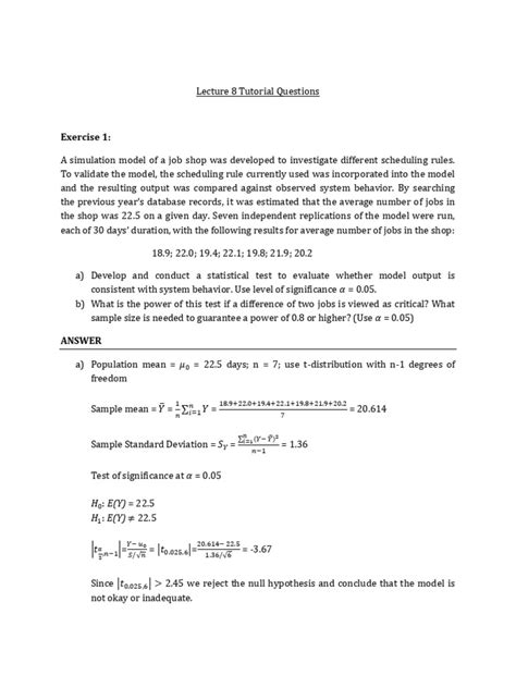 Tutorial Pdf Statistical Hypothesis Testing Sample Size Determination