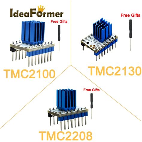 TMC2130 TMC2208 V1 0 TMC2100 V1 3 Stepper Motor StepStick Mute Driver Silent Excellent Stability