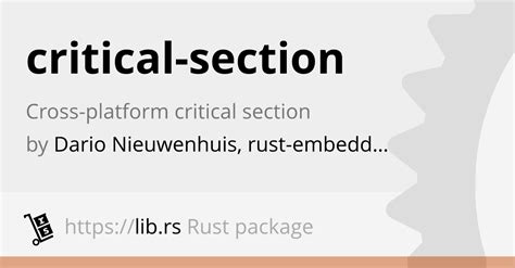 criticalsection — embedded dev in rust lib rs