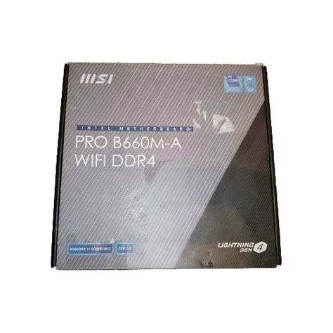 MSI PRO B M A WIFI DDR LGA MicroATX Intel Motherboard PicClick UK