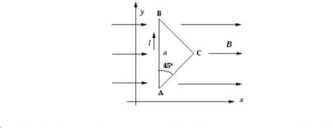 solved a right triangular current loop has two 45° angles