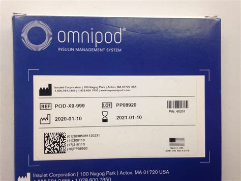 Insulet Pod X9 999 Omnipod Insulin Management System 10box X Gb Insulet Pod X9 999 Omnipod Insulin Management System 10box X Gb