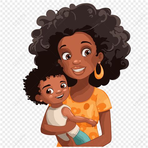 แม่ดำ เวกเตอร์ การ์ตูน สติ๊กเกอร์ Png สำหรับการดาวน์โหลดฟรี Lovepik