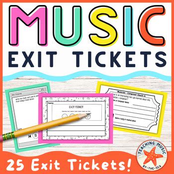 Music Exit Tickets Value Bundle Music Exit Slips Formative Assessment