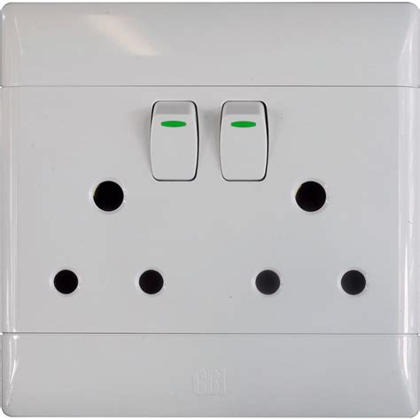Crabtree SABS Twin Switchplug 100x100 Cashbuild