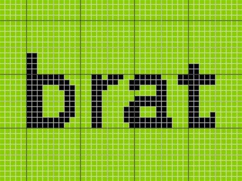 Brat Crochet Graph Brat Crochet Pattern Brat Pattern Charli Xcx Etsy