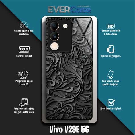 Jual Ev Softcase Glass Vivo V V E G Case Kaca Case Premium Camera Protection Shopee