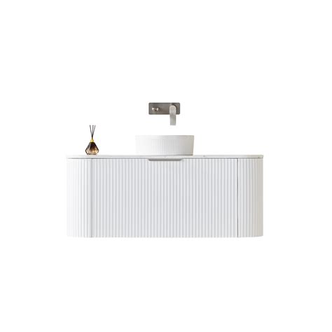 Ceto Avalon 1200mm Wall Hung Vanity Matte White Cabinet Only