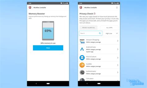 McAfee Mobile Security Review Middle Of The Road Tom S Guide