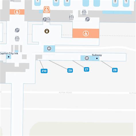 Washington Dulles Airport Map Iad Terminal Guide