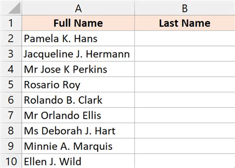 Extract Last Name In Excel Easy Ways
