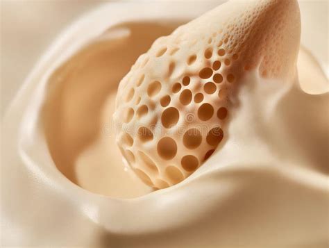 Close Up Of A Beauty Blender In Foundation Honeycomb Texture Stock Illustration Illustration