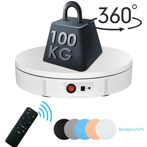 20 100kg 부하 전기 회전 디스플레이 스탠드 사진 비디오 촬영 소품용 360 도 턴테이블 쥬얼리 홀더 배터리 Aliexpress