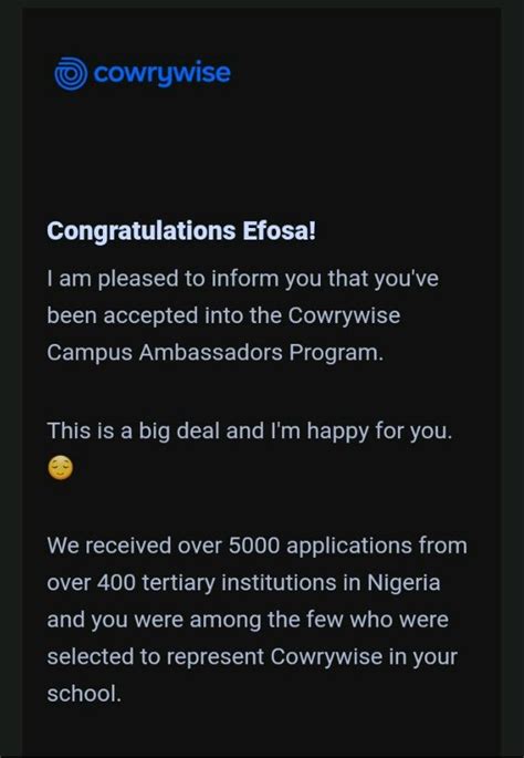 Jeffrey Okooboh On Linkedin Cowrywise Campusambassador Finance Growth 12 Comments