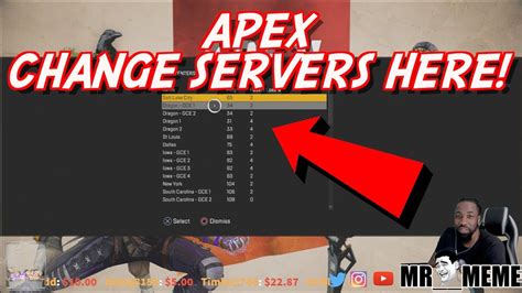 HOW TO CHANGE SERVERS Apex Legend YouTube