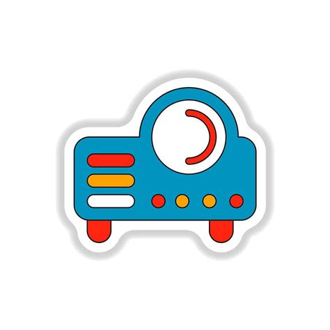 종이 스티커 스타일 복고풍 벡터 Ai Eps Uidownload