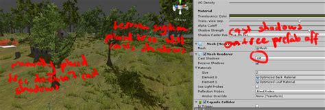Disabling Shadow Casting On Terrain Trees Unity Engine Unity Discussions