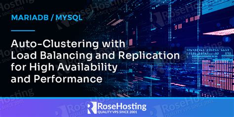 Mariadbmysql Auto Сlustering With Load Balancing And Replication
