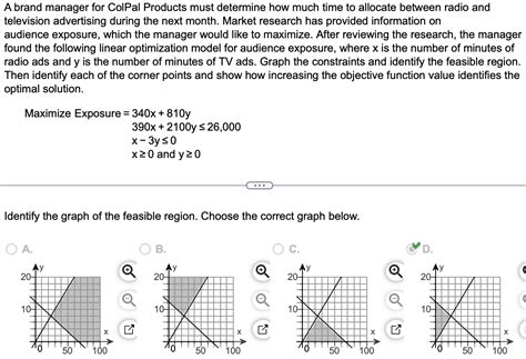 Solved Next Identify The Vertices Of The Given Feasible