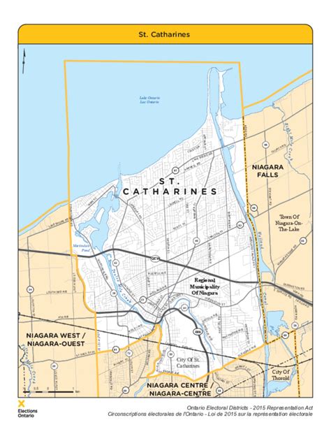 St Catharines Map And Provinces