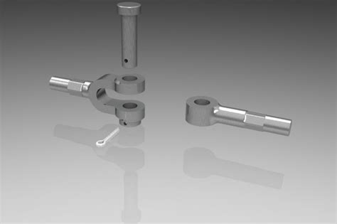 Knuckle Joint Pro Engineer Wildfire Step Iges Solidworks Other 3d Cad Model Grabcad