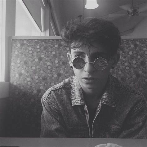 Moses Arias Round Sunglass Women American Actors Black And White