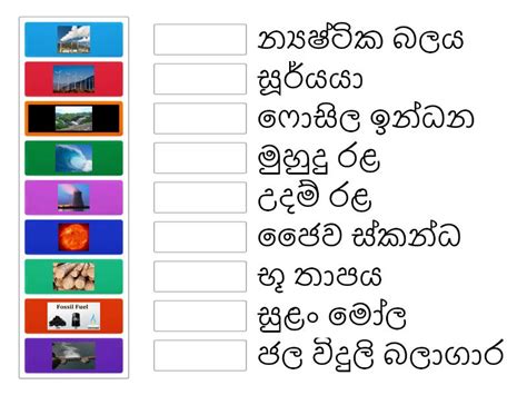 6 ශ්‍රේණිය ශක්ති ප්‍රභව By Ajith Kohombakanda Match Up