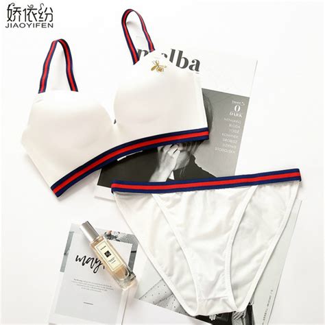 Sexy Bra Set Small Chest Glossy Comfortable Women Underwear Cute Embroidery Best Crossdress