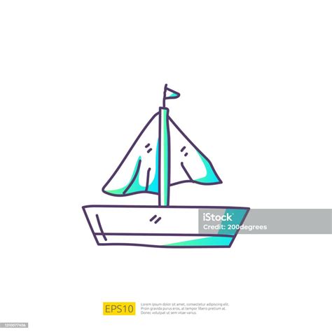 여행 휴가 투어 및 공석 개념 벡터 일러스트레이션 바다 보트 낙서 그라데이션 채우기 라인 아이콘 기호 기호 0명에 대한 스톡 벡터 아트 및 기타 이미지 Istock