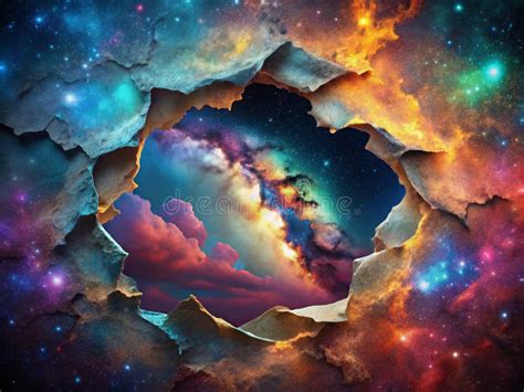 A Surreal Double Exposure Exploring The Intricate Intersection Of Science Fiction Abstract Art