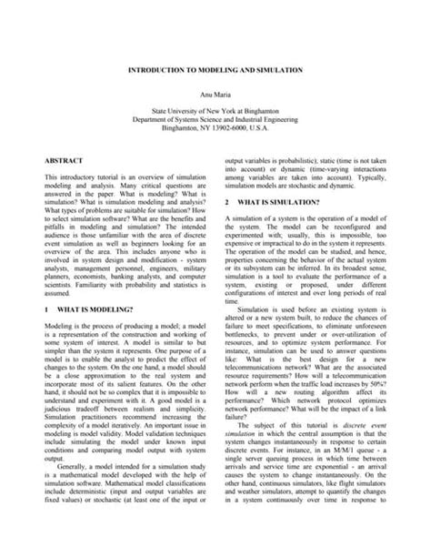 System Modeling And Simulation Introduction Pptx Computing Technology And Computing