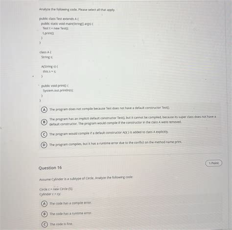 Analyze The Following Code Please Select Studyx