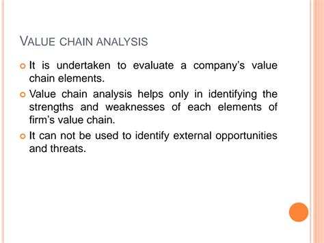 Solution Value Chain And Swot Analysis Studypool