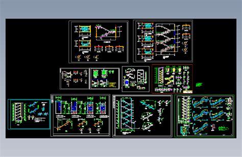 楼梯 Autocad 2004 模型图纸下载 懒石网