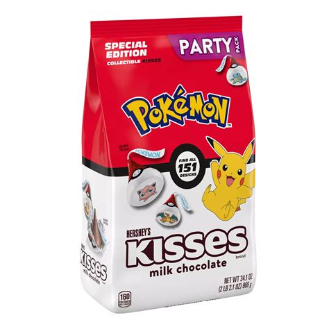 Hersheys Kisses Pokémon Milk Chocolate Candy Party Pack Shop Candy
