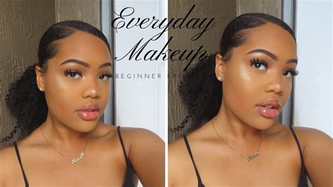 Everyday Natural Affordable Makeup Tutorial For Black Women Beginner Friendly Youtube